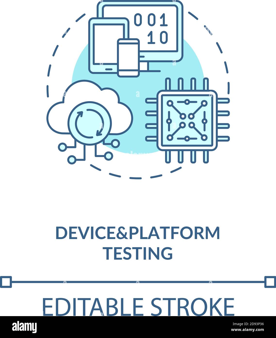 Device and platform testing concept icon Stock Vector Image & Art - Alamy