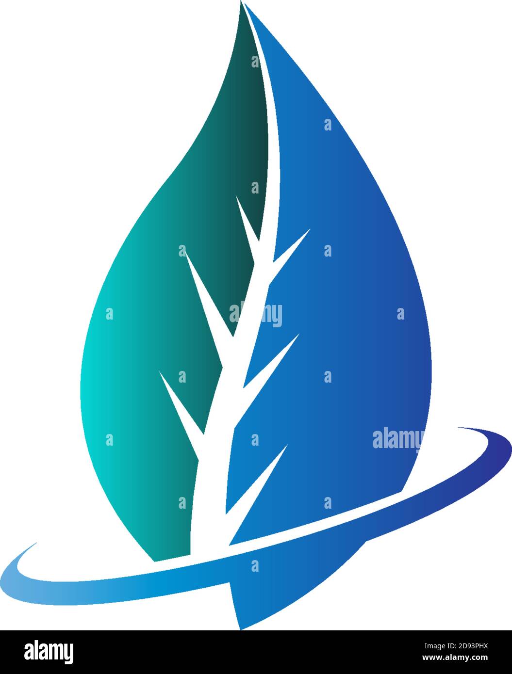 Leaf icon logo template illustration Stock Vector Image & Art - Alamy