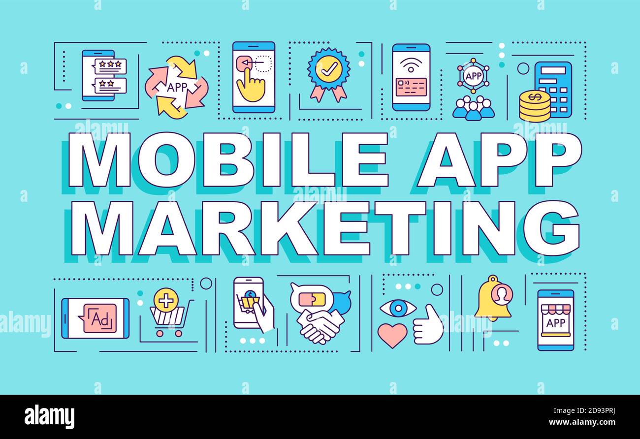 Mobile app word concepts hi-res stock photography and images - Alamy