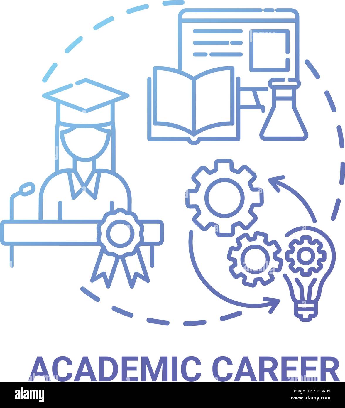 Academic career concept icon Stock Vector Image & Art - Alamy