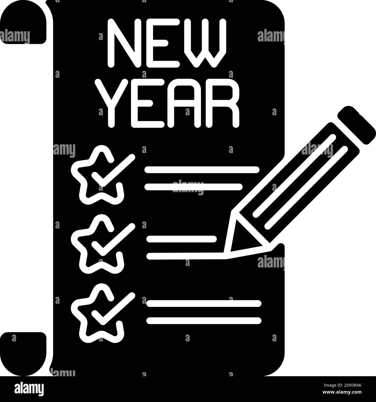 Check list christmas Black and White Stock Photos & Images - Alamy