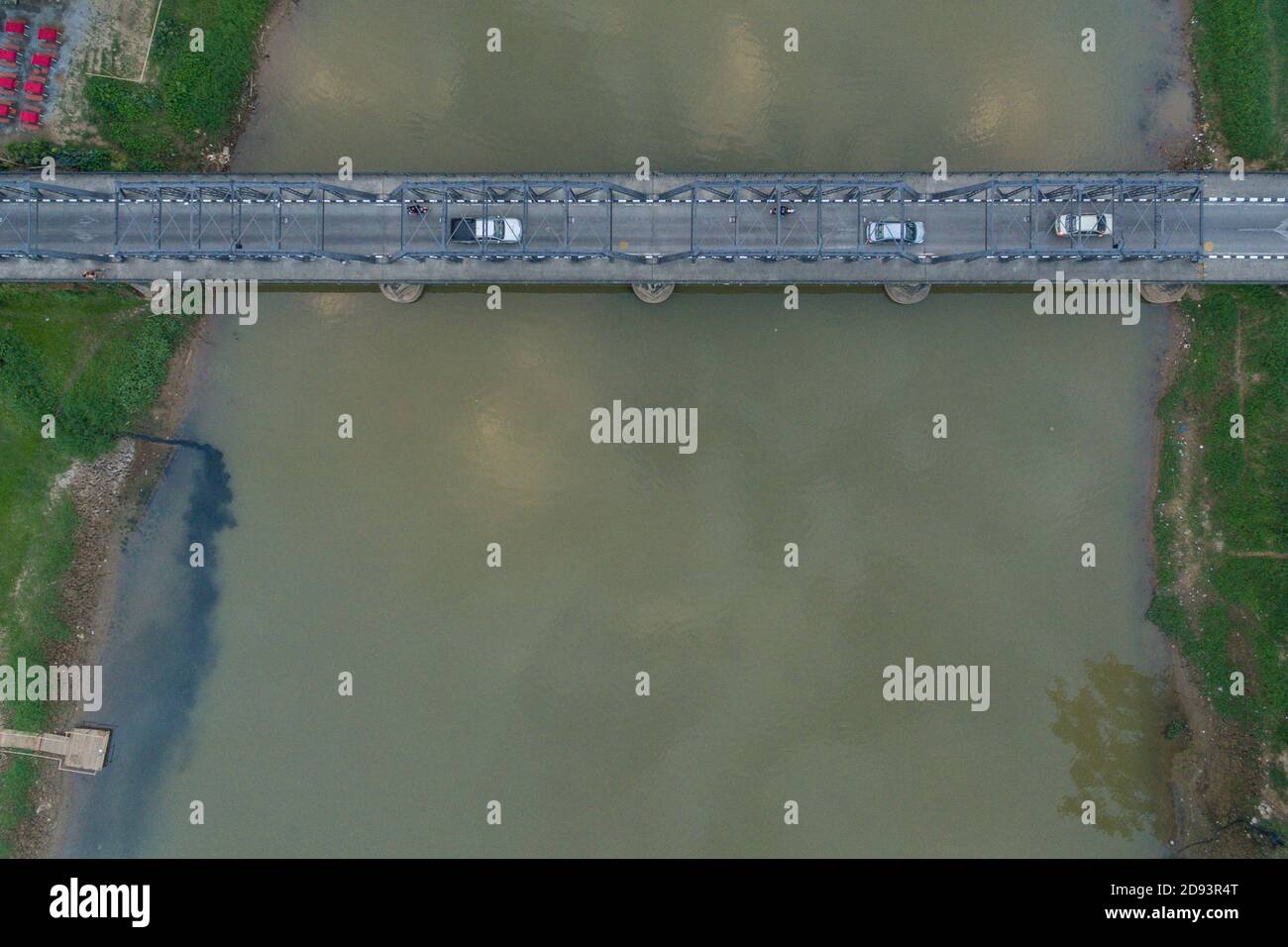 Aerial view ping river in chiang mai city hi-res stock photography and ...