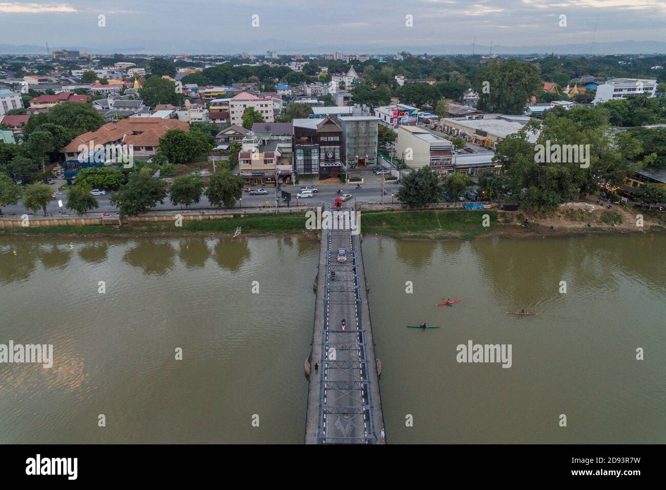 Aerial view ping river in chiang mai city hi-res stock photography and ...