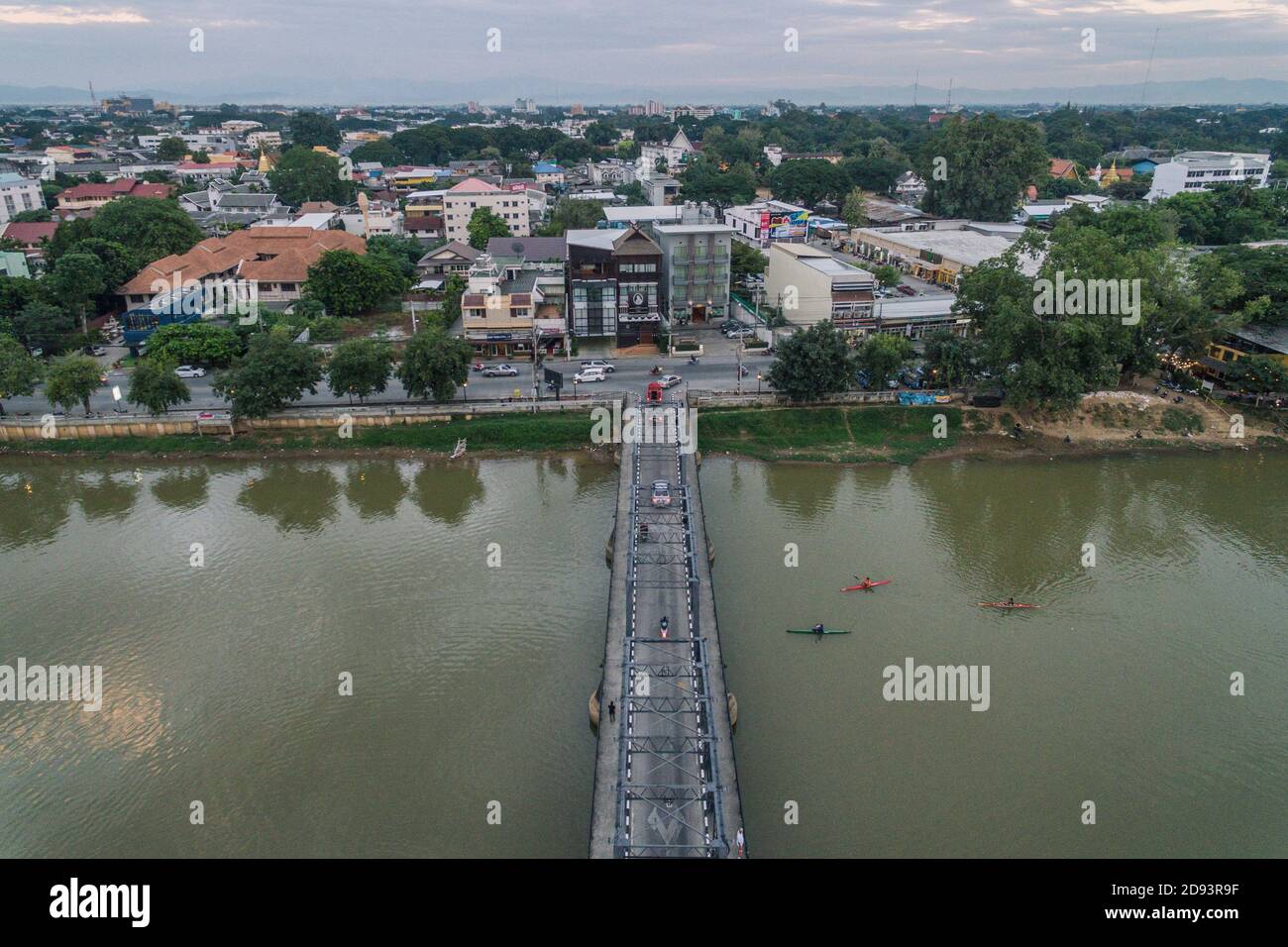 Aerial view ping river in chiang mai city hi-res stock photography and ...