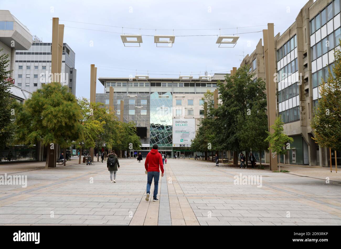Modern area of Maribor city centre Stock Photo - Alamy