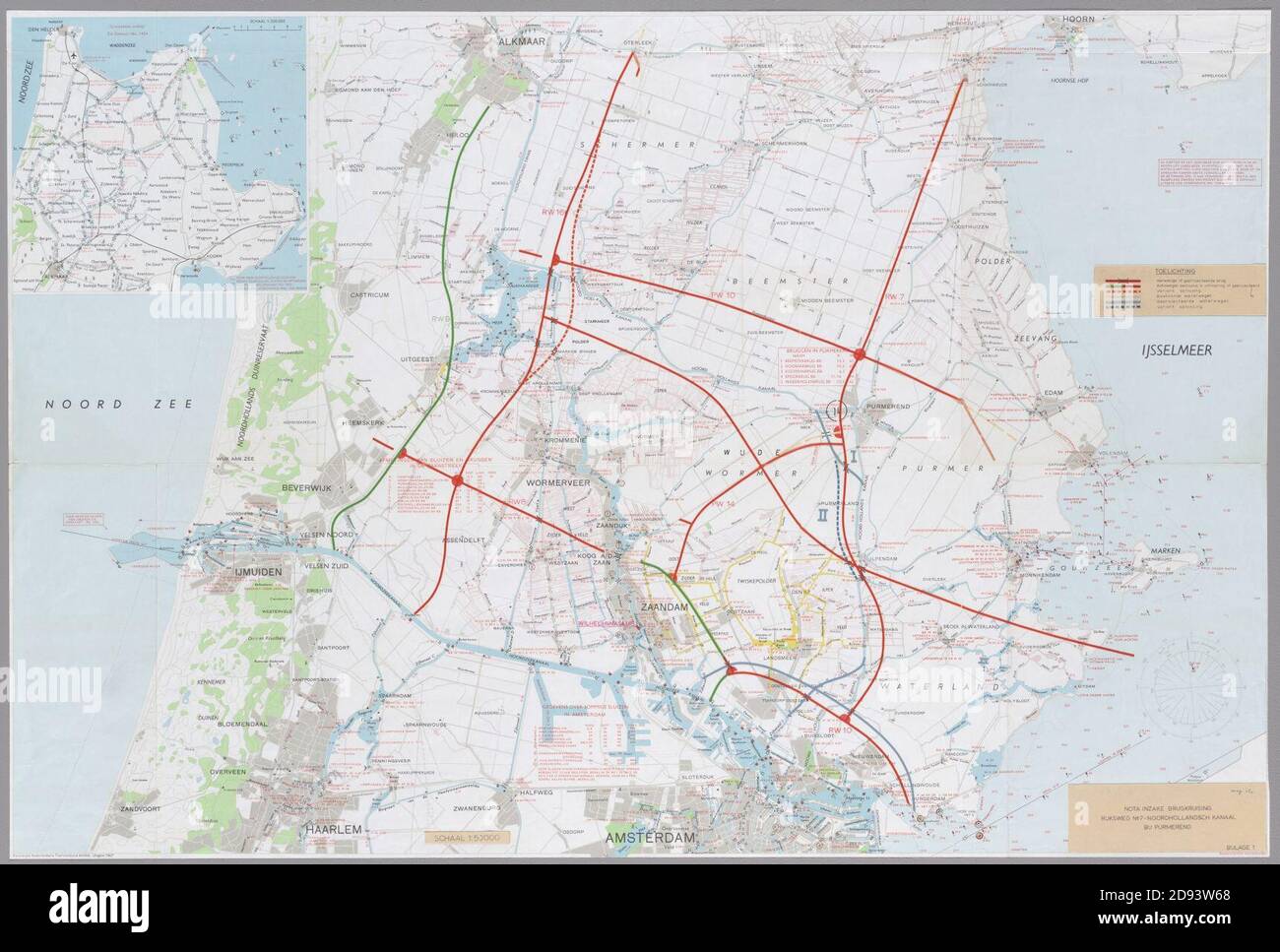 Kaart van geplande snelwegen, autowegen en waterwegen 1967 (30923705780 ...