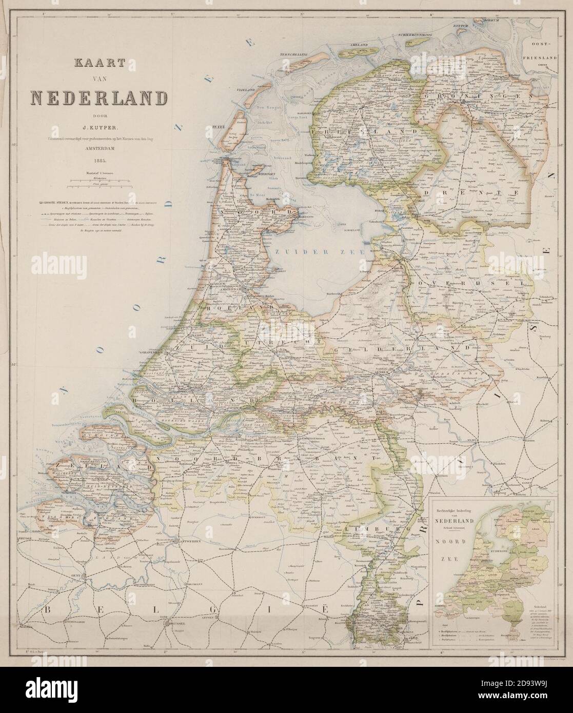 Kaart van nederland hi-res stock photography and images - Alamy