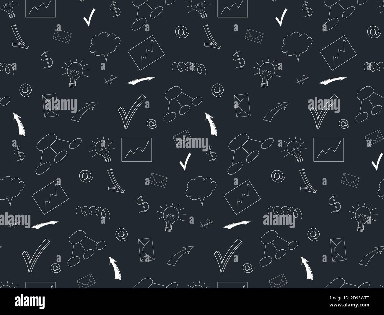 Vector contour pattern from different objects. Business background ...