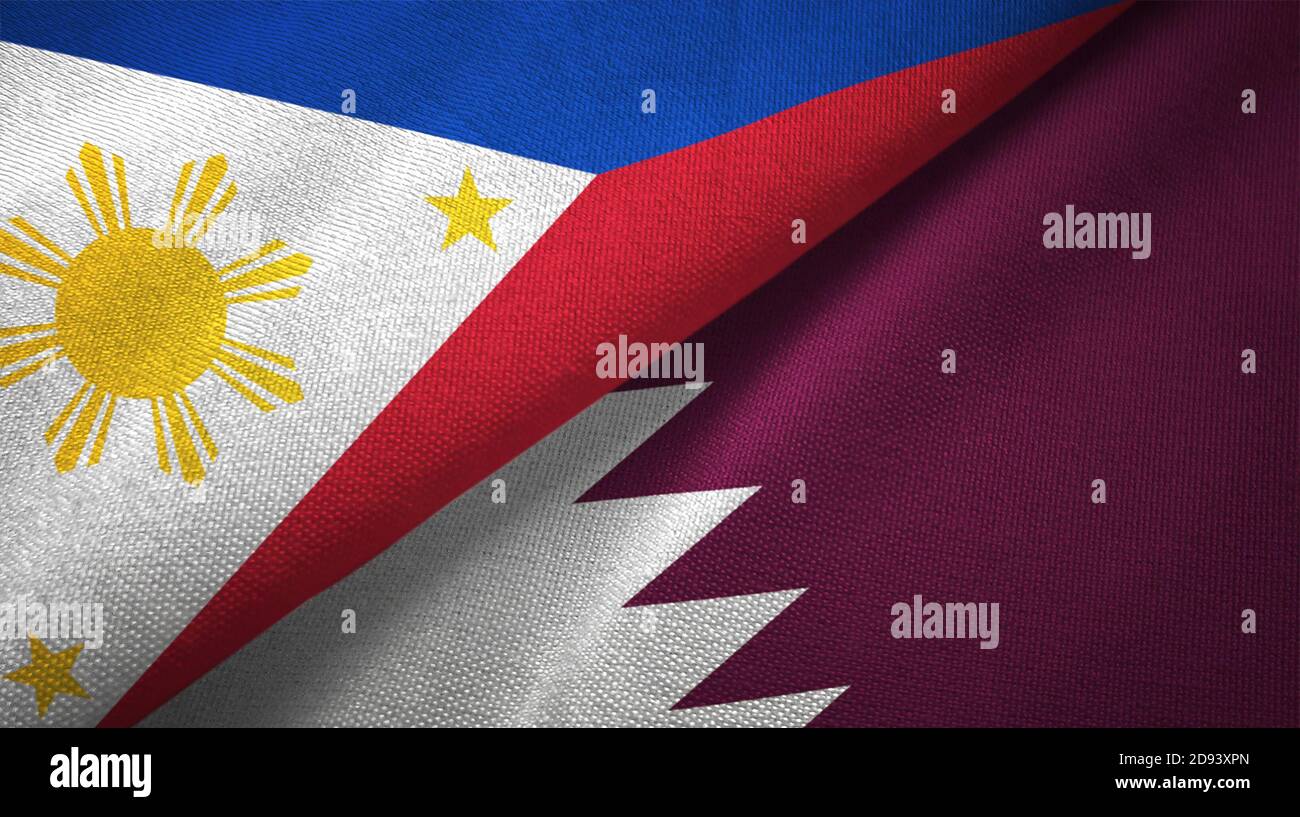 Qatar philippines flag hi-res stock photography and images - Alamy
