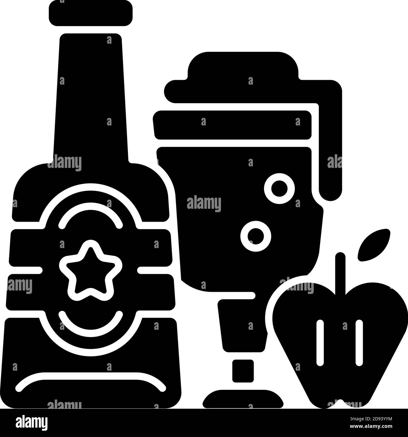 Christmas menu black icon Stock Vector Images - Alamy