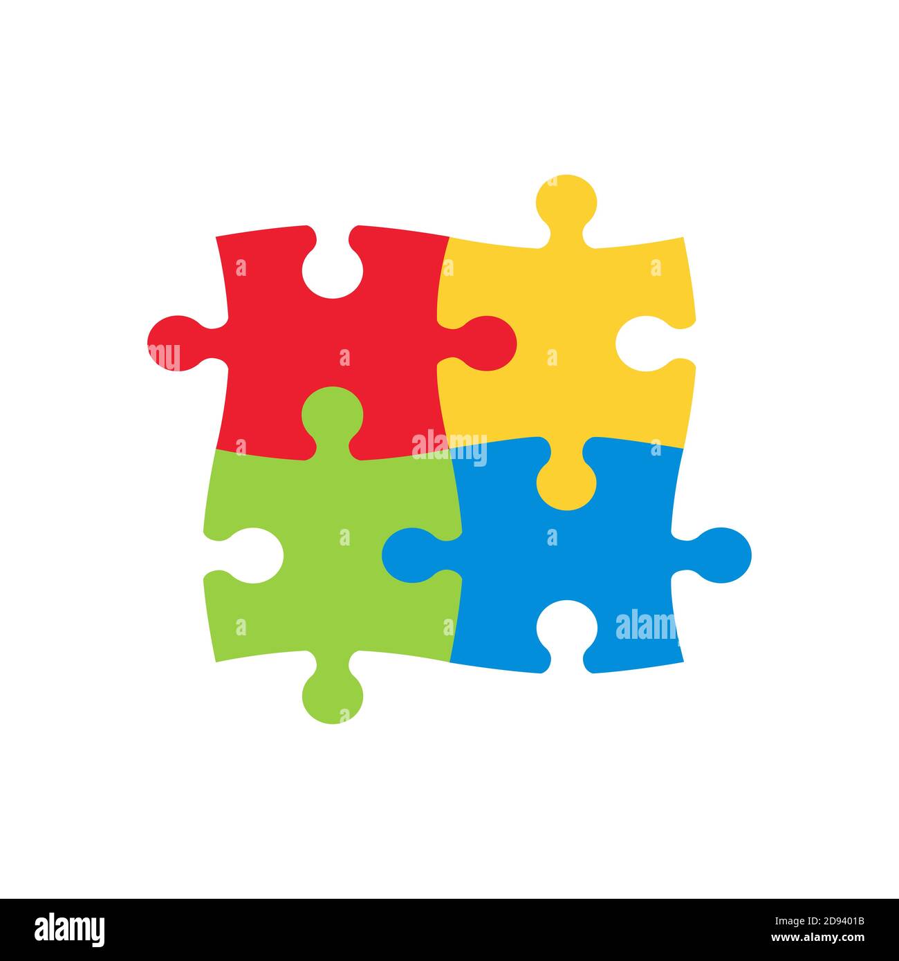 Four flat colored square Stock Vector Images - Alamy