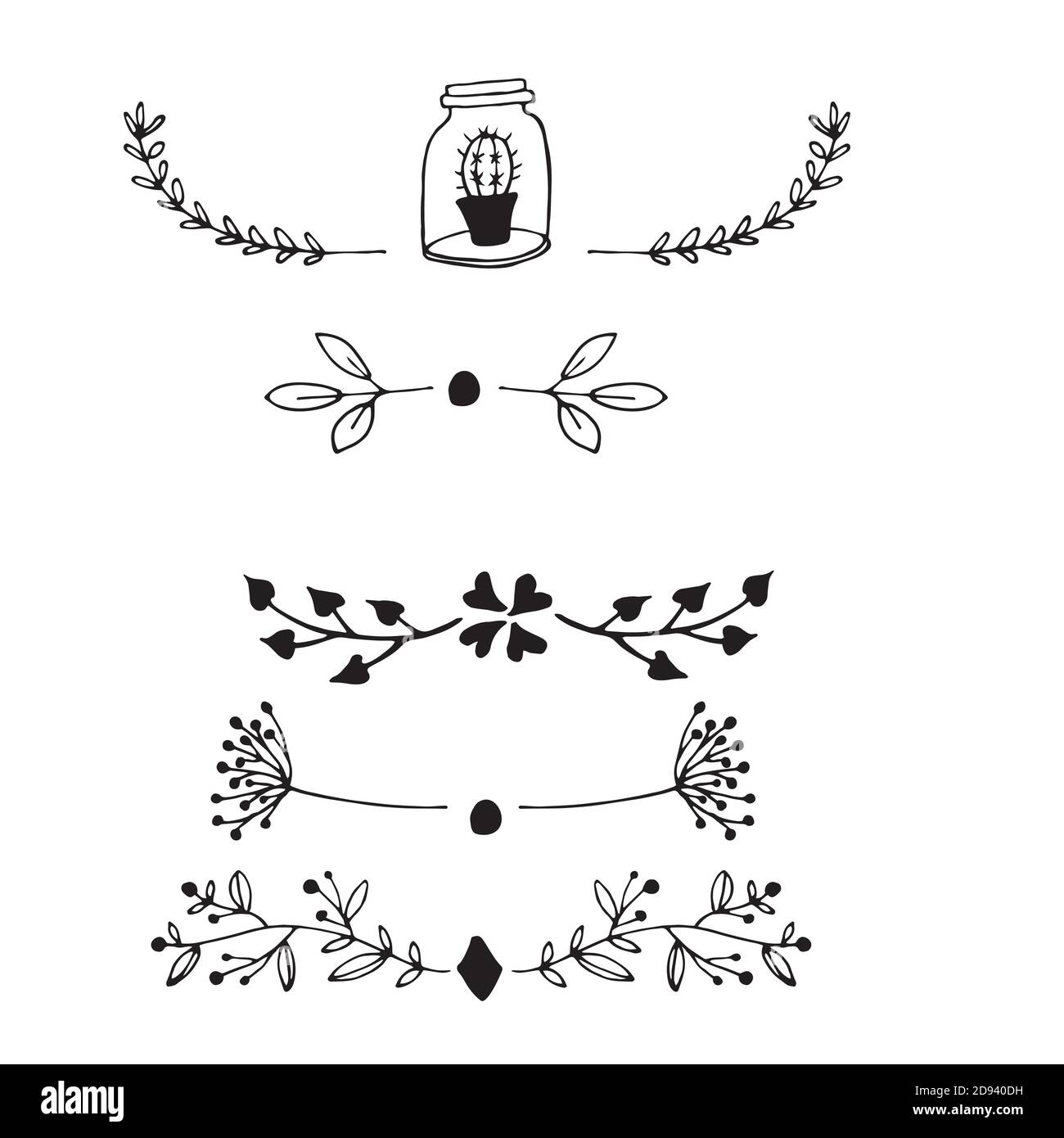 Curly frames, ornate elements and borders Stock Vector Image & Art - Alamy