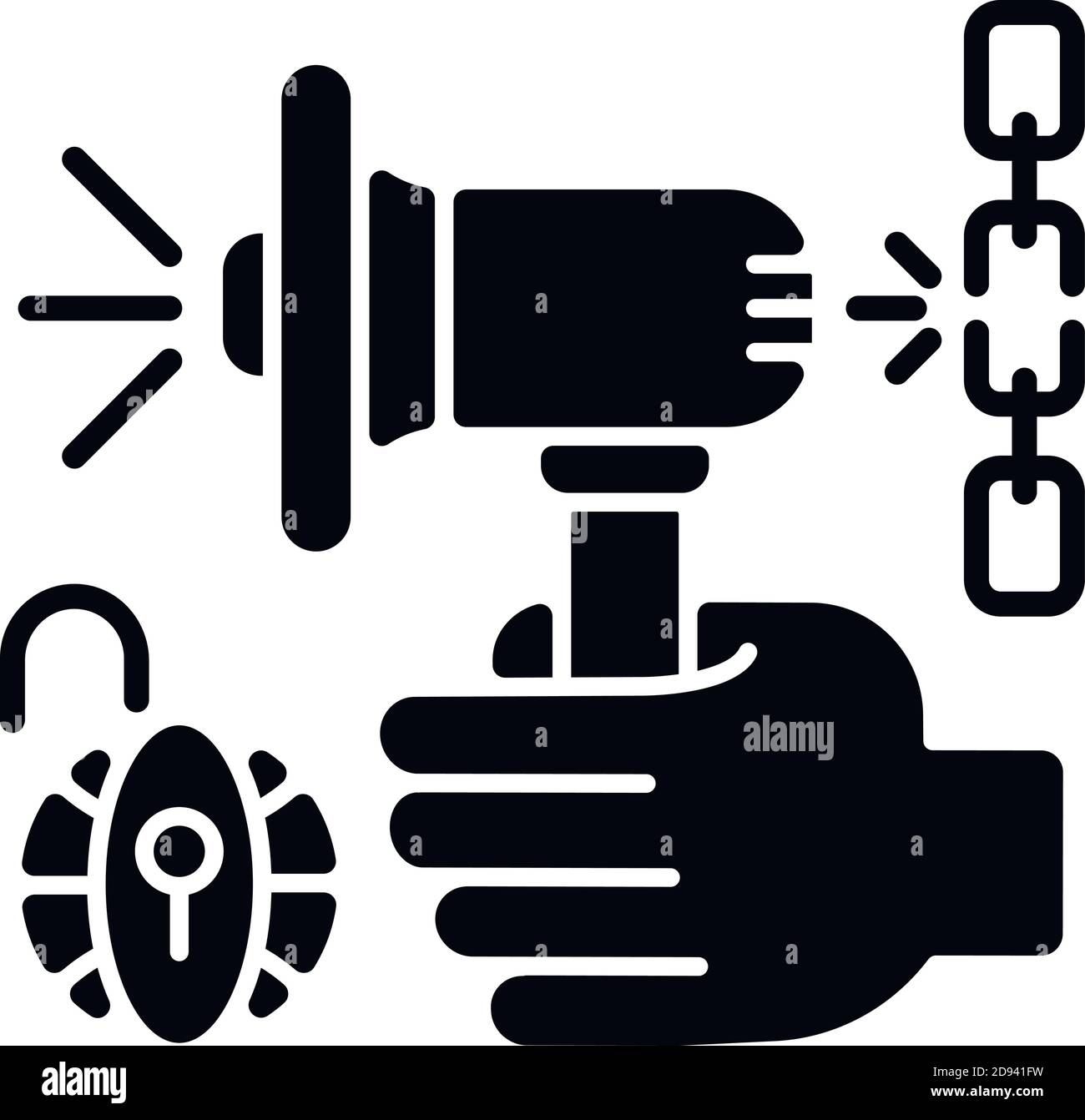 Speech and expression freedom black glyph icon Stock Vector Image & Art ...