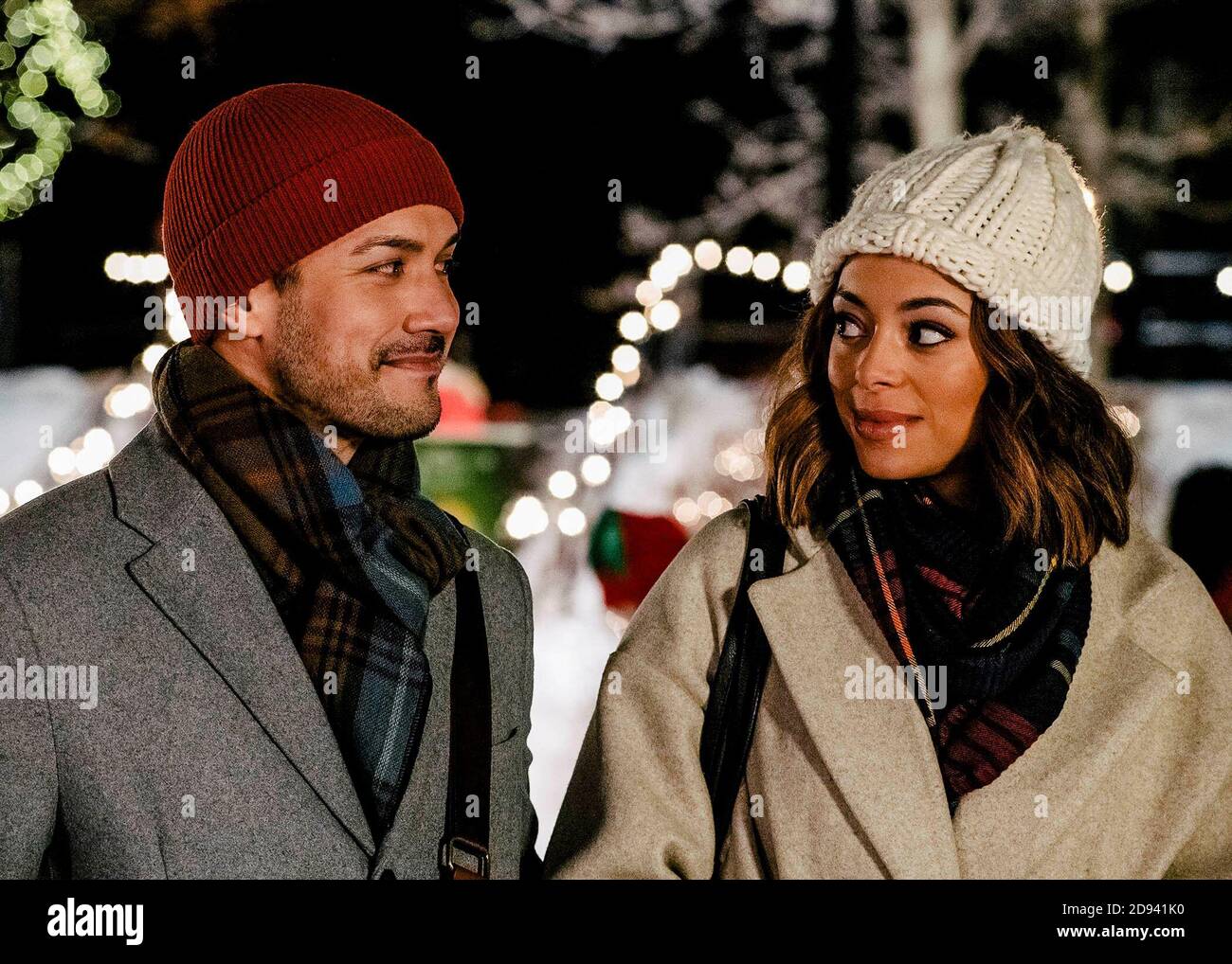 CHRISTMAS UNWRAPPED, from left: Marco Grazzini, Amber Stevens West ...