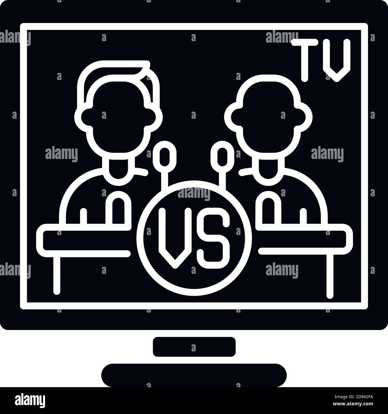 Televised political debate Black and White Stock Photos & Images - Alamy