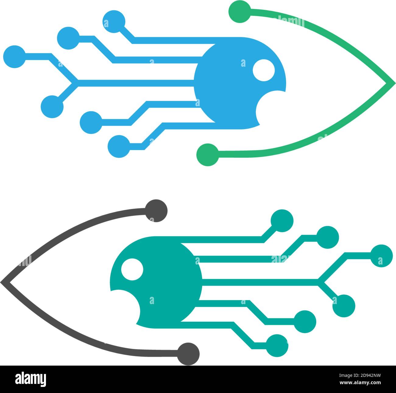 Circuit technology icon logo template Stock Vector Image & Art - Alamy