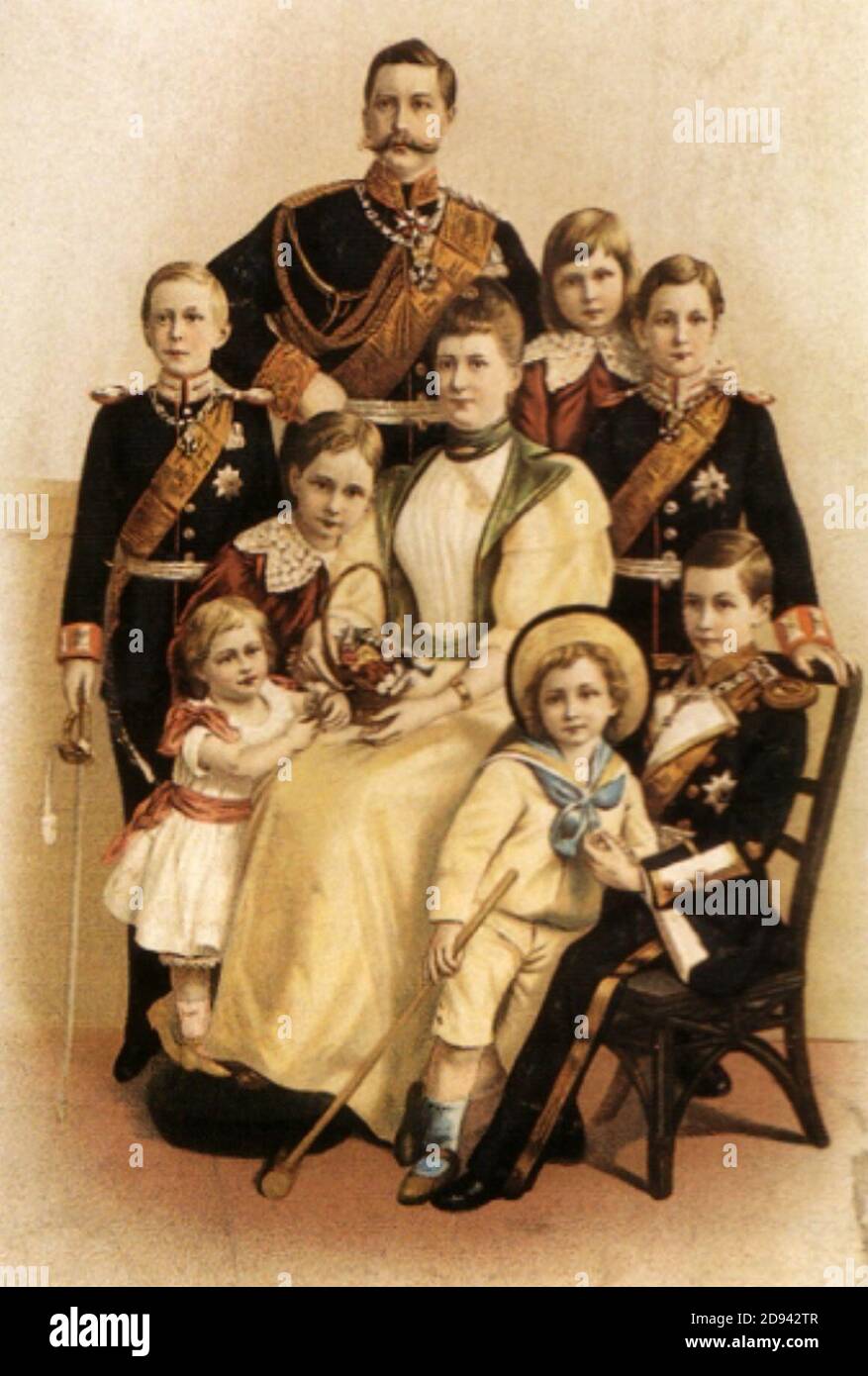 Kaiser Wilhelm II Familie 73112 Stock Photo - Alamy