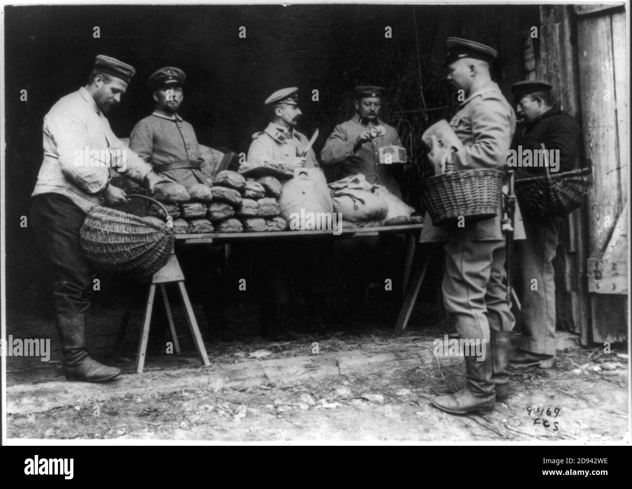Kaiser orders bread his soldiers eat, for his own table Stock Photo - Alamy