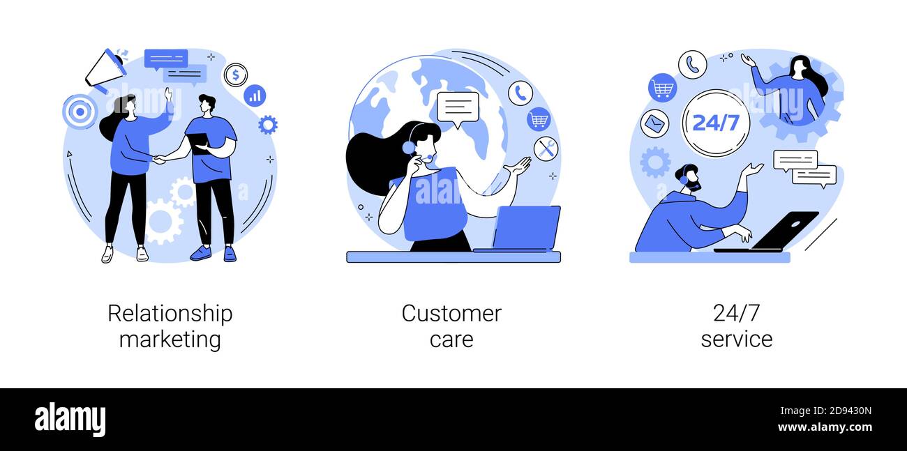 Customer loyalty abstract concept vector illustrations Stock Vector ...