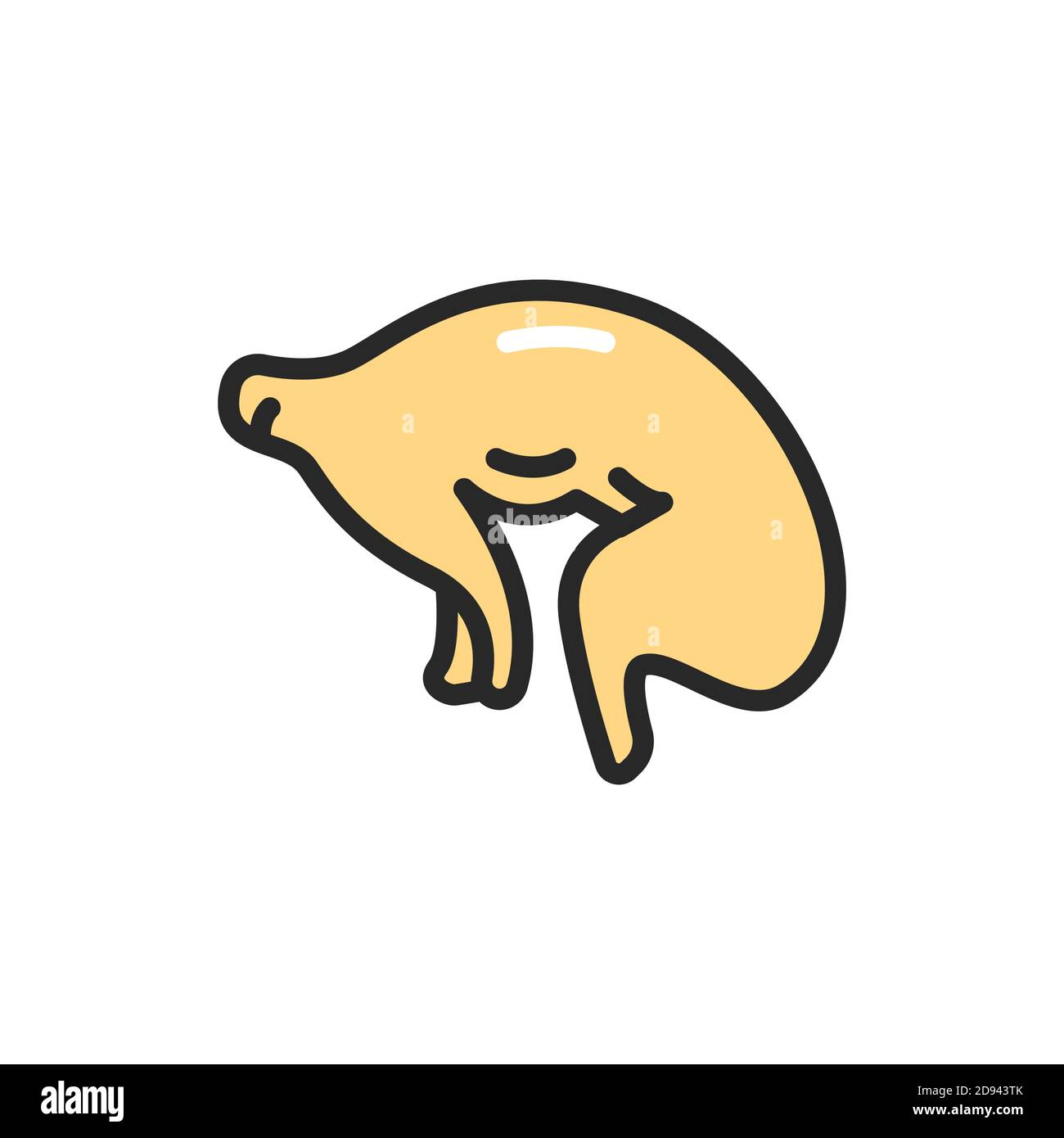 Rabbit line drawing Cut Out Stock Images & Pictures - Alamy