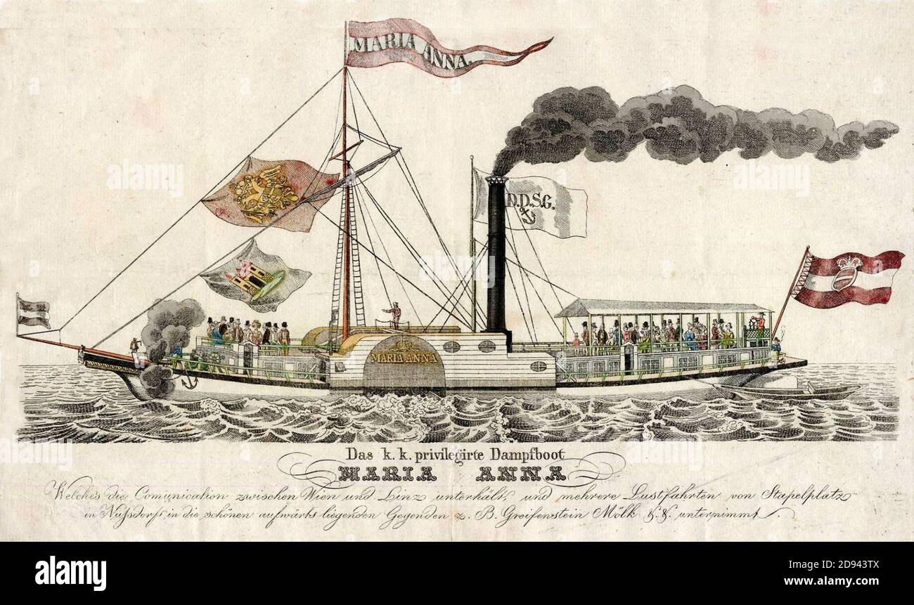 Kaiserin Maria Anna ca1837 Stock Photo - Alamy