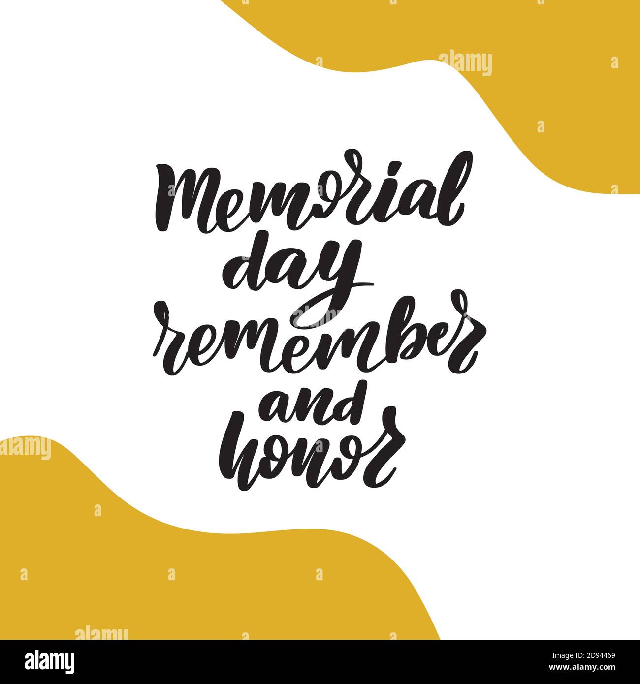 Memorial Day - Remember and Honor Poster American Stock Vector Image ...