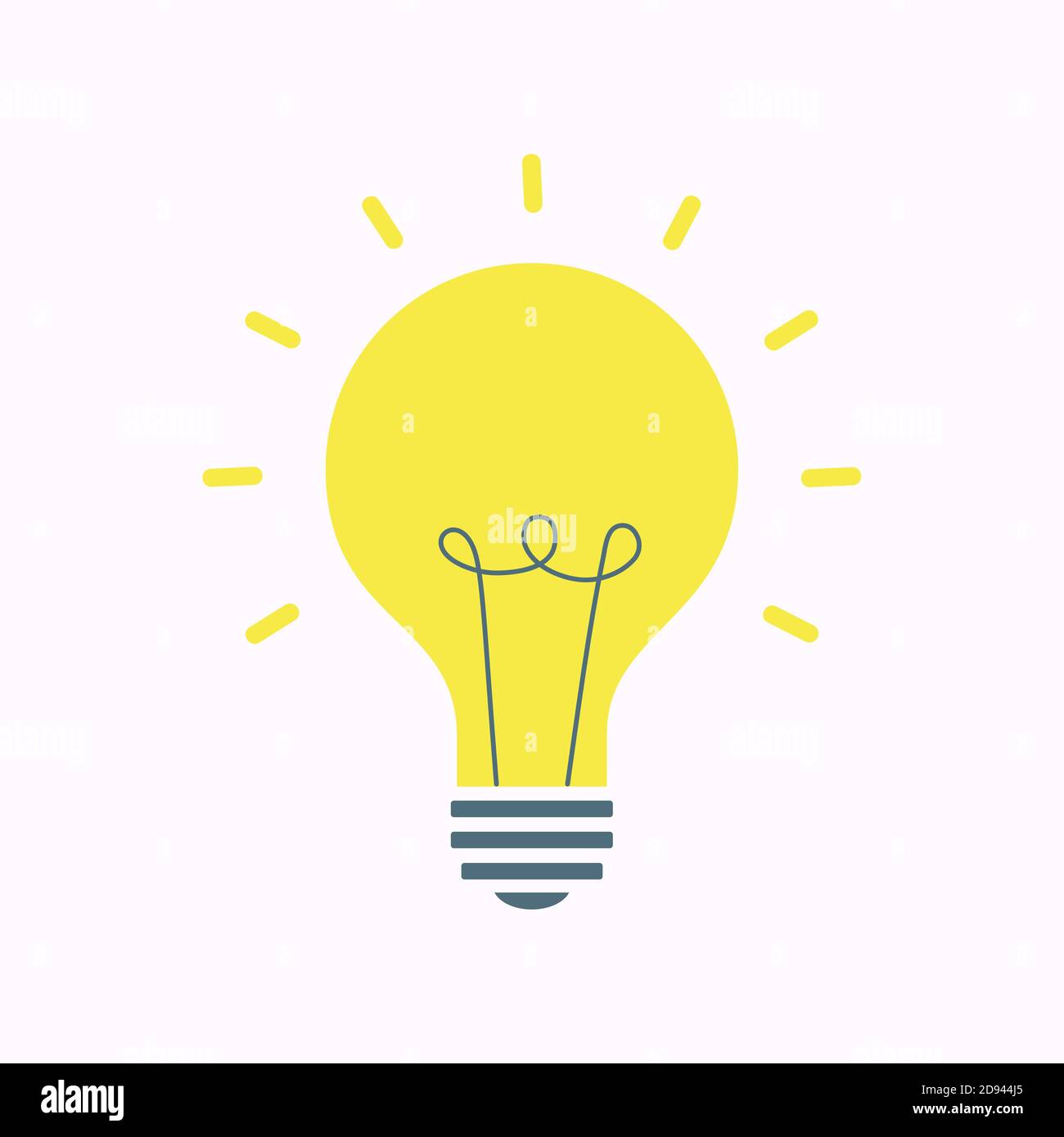 Innovative idea modern stylish icon with light bulb Stock Vector Image ...