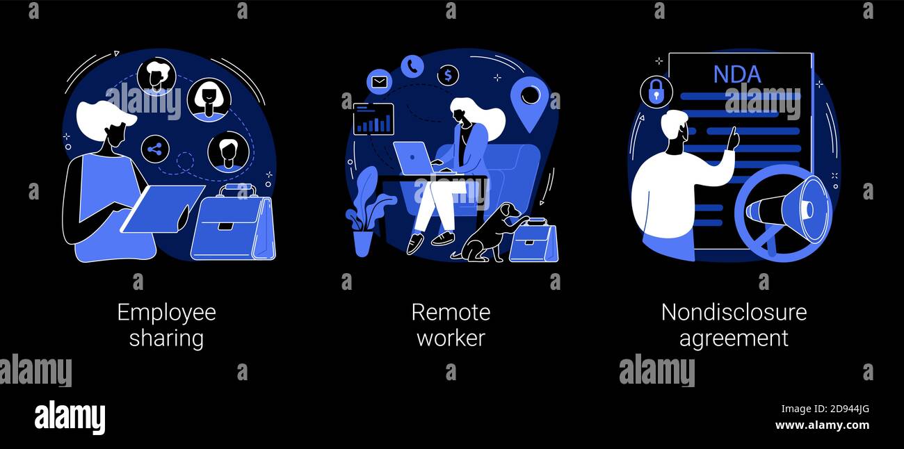 Employment options abstract concept vector illustrations Stock Vector ...
