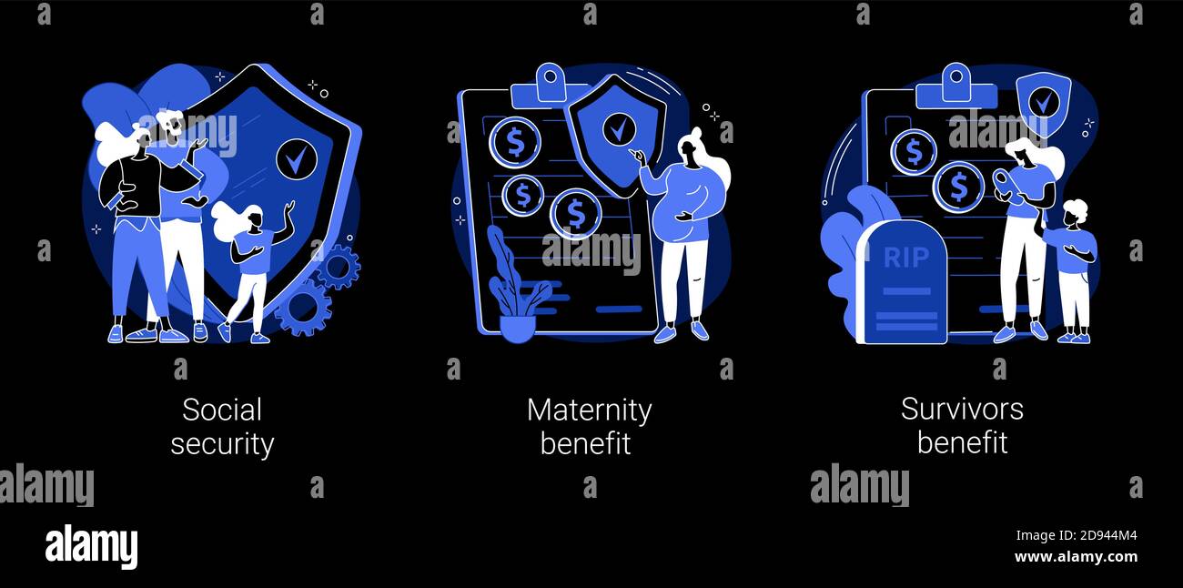 State allowance abstract concept vector illustrations Stock Vector ...