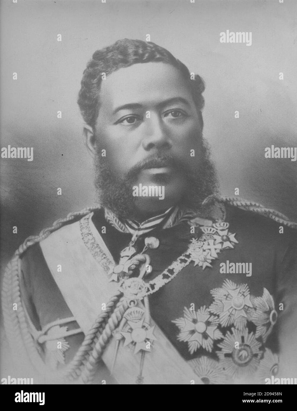 Kalakaua, retouched photo by J. J. Williams Stock Photo - Alamy