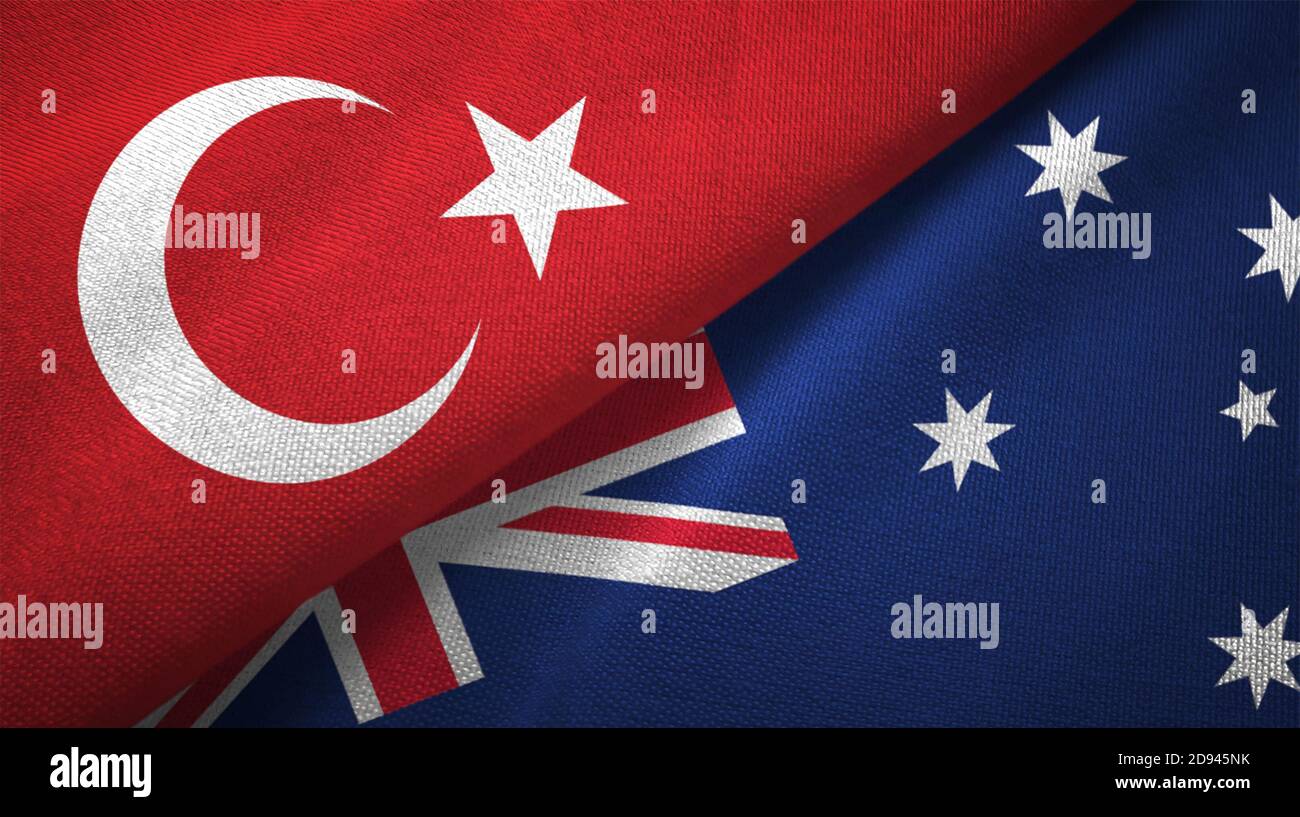 Turkish and australian flag hi-res stock photography and images - Alamy