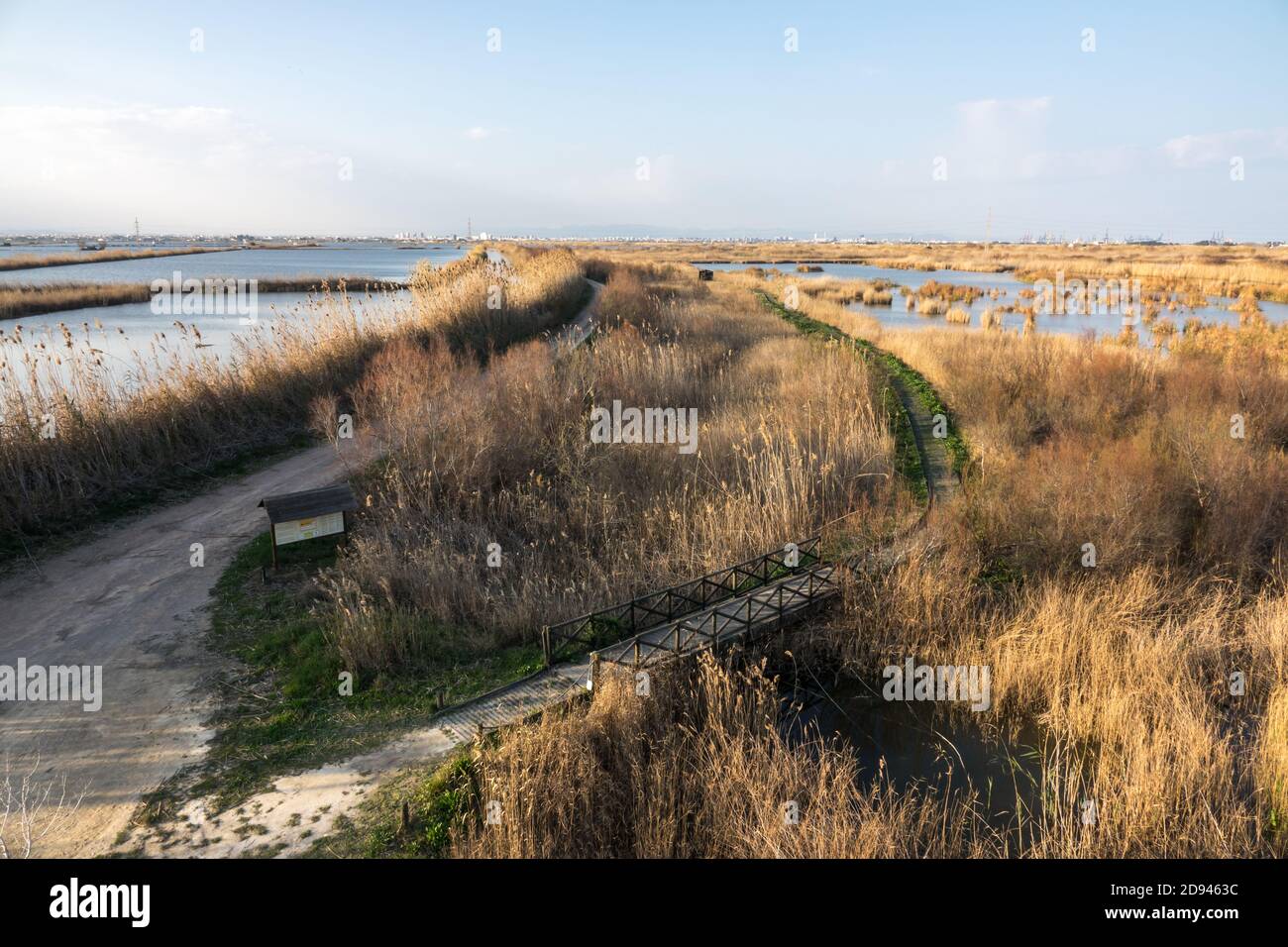 Tancat de la Pipa Albufera Valencia, touristic ride. old rice field ...