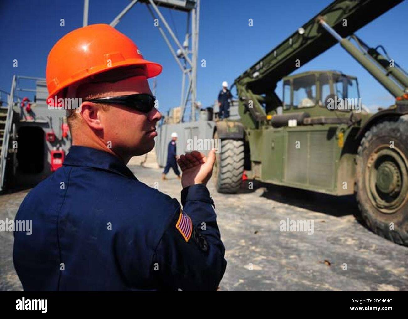 Kalmar container handling vehicle -- Guantanamo Stock Photo - Alamy
