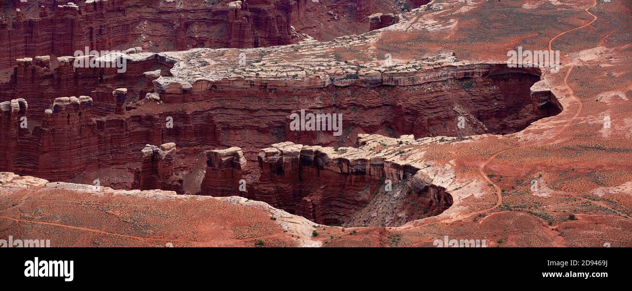 View from grand view point overlook to erosion landscape hi-res stock ...