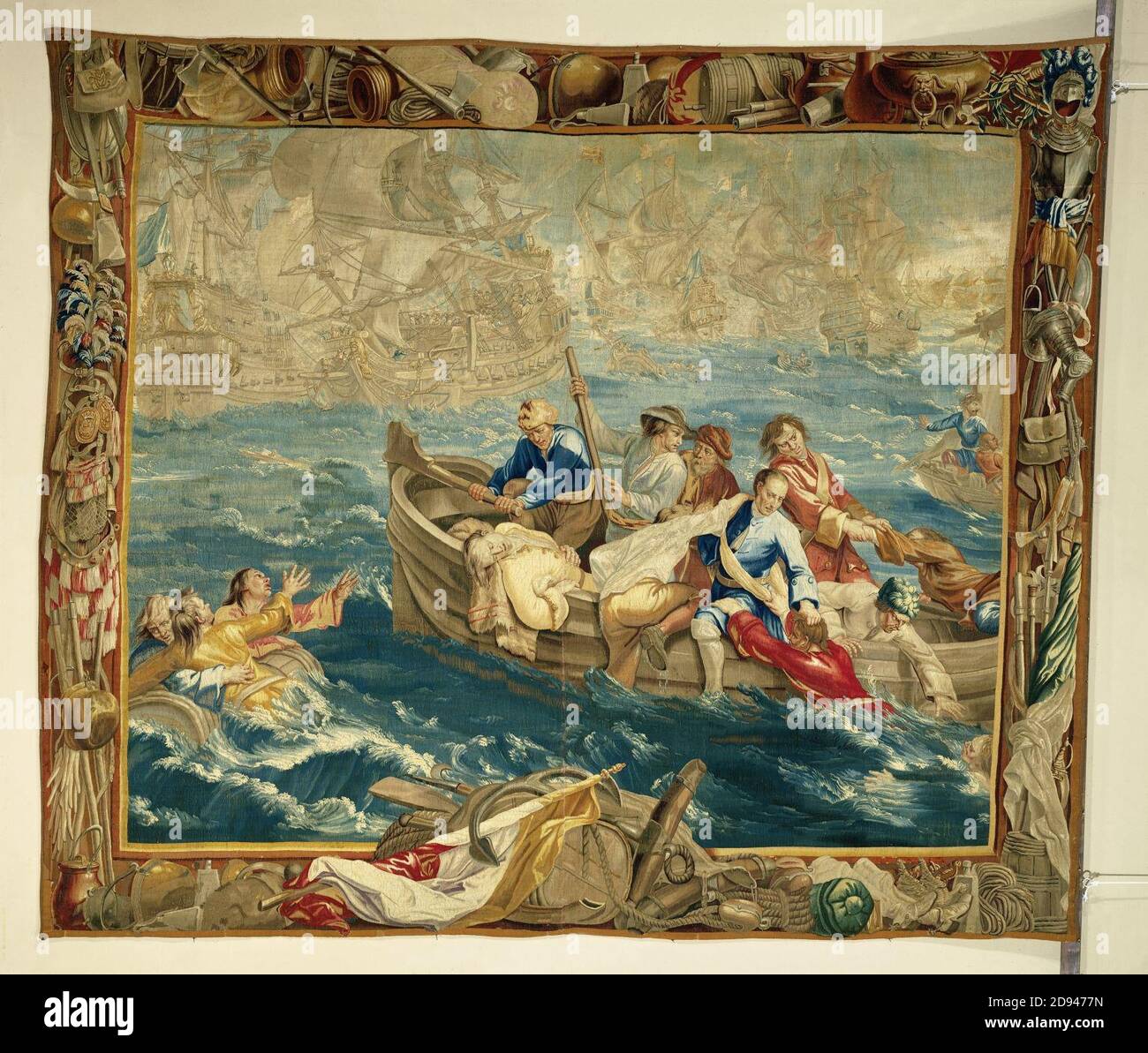Judocus de Vos, Philipp De Hondt - A Naval Battle; The Art of War (I ...