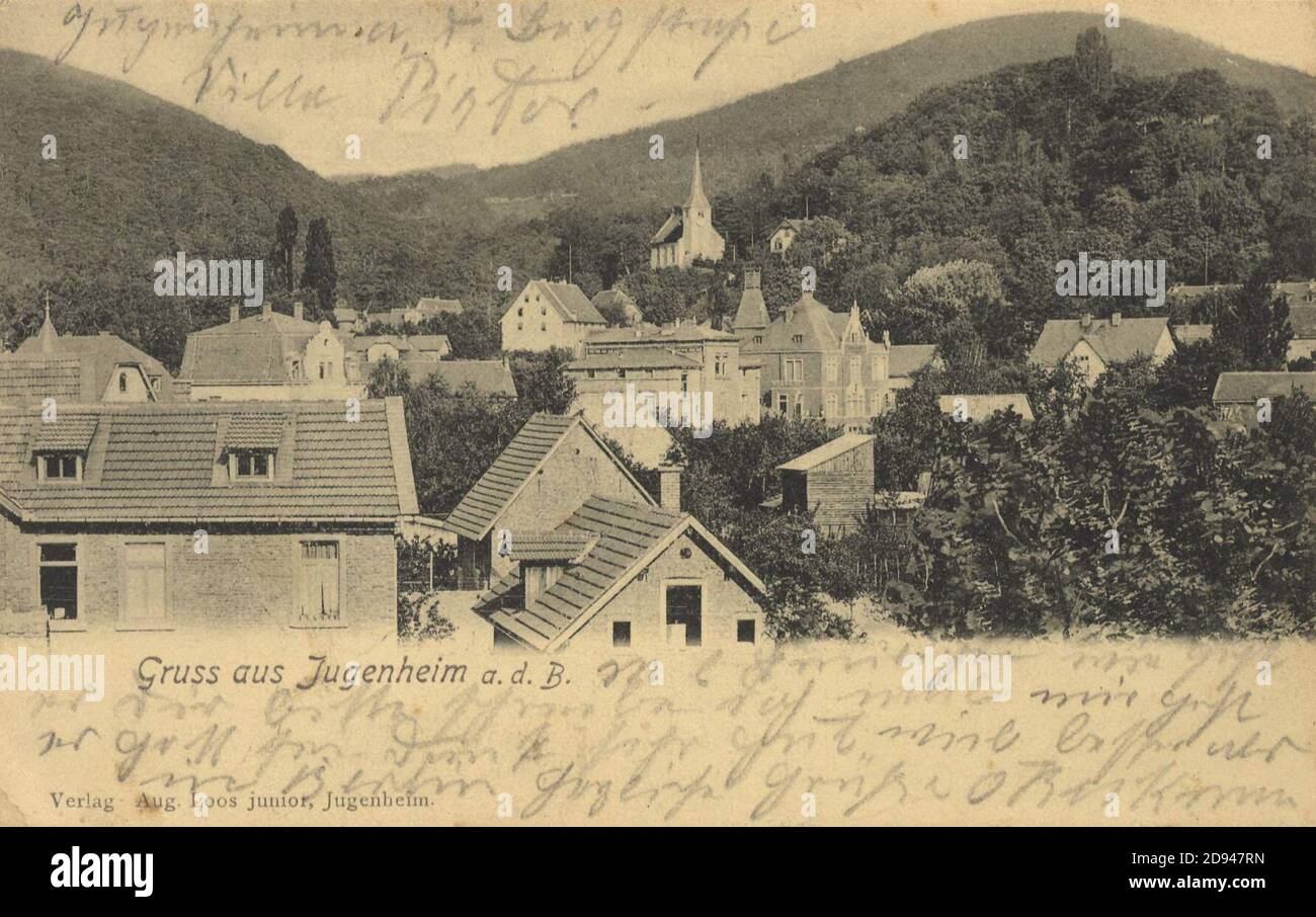 Jugenheim, Rheinland-Pfalz - Stadtansicht Stock Photo - Alamy