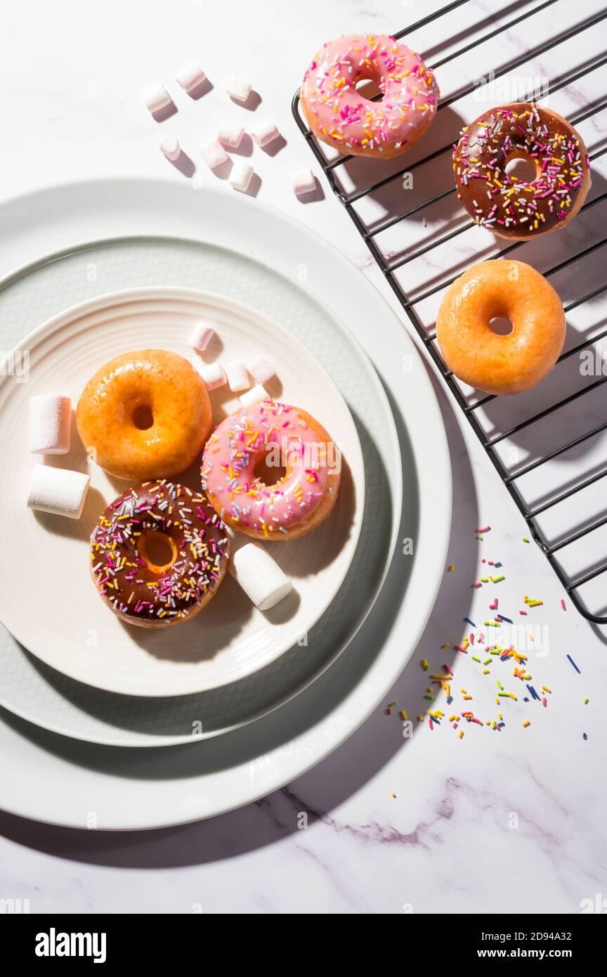 Donut with toppings hi-res stock photography and images - Alamy