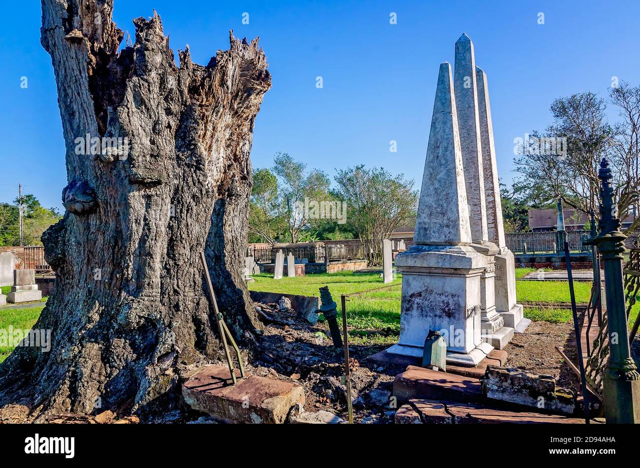 Headstones stand in Church Street Graveyard, Oct. 31, 2020, in Mobile ...