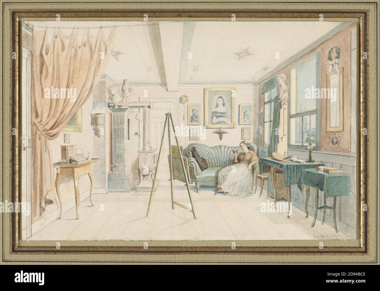 Julie Bayer - An Artist's Studio Stock Photo - Alamy