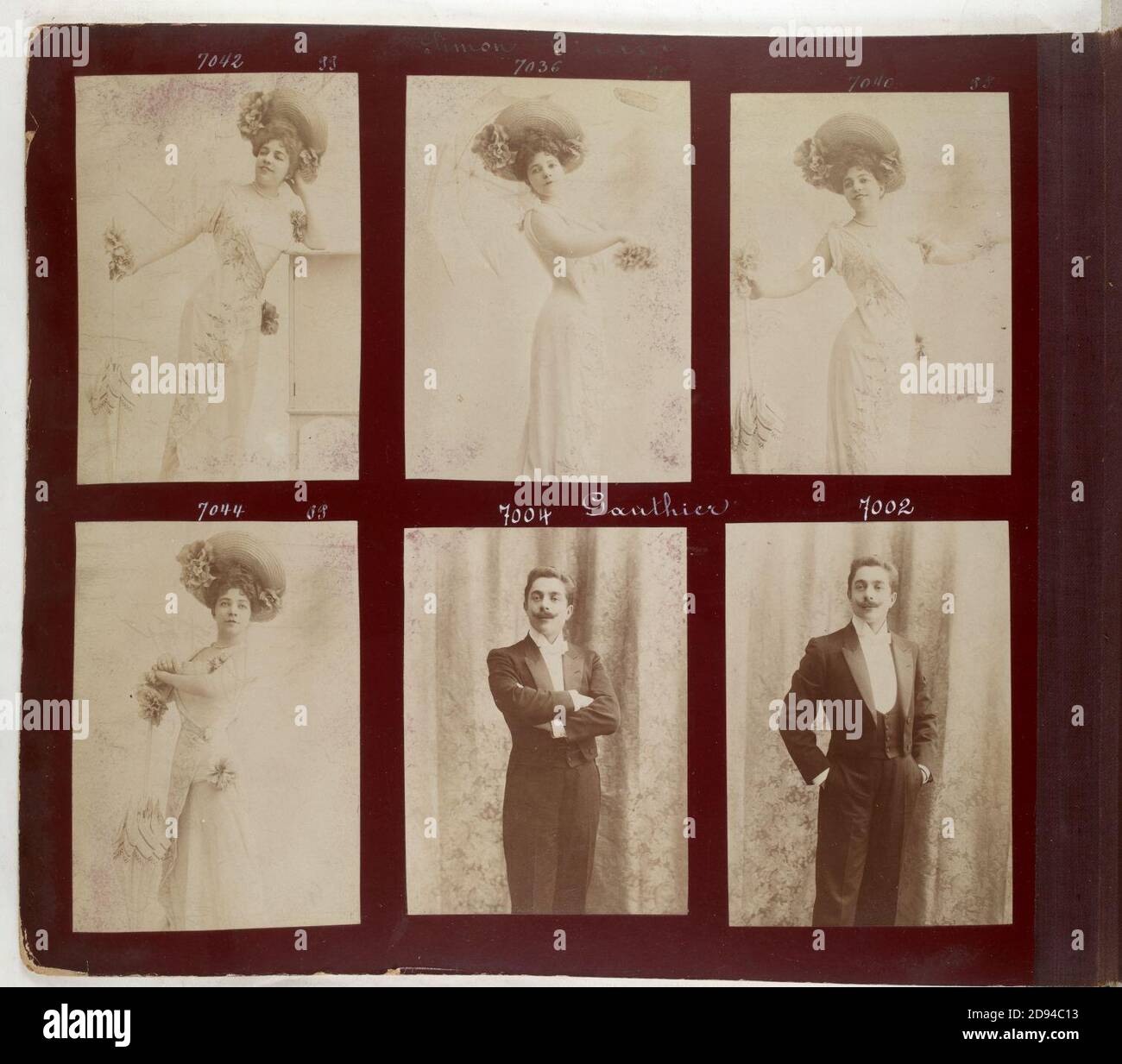 Juliette Simon-Girard et Louis Gauthier, btv1b85968969-p042 Stock Photo ...