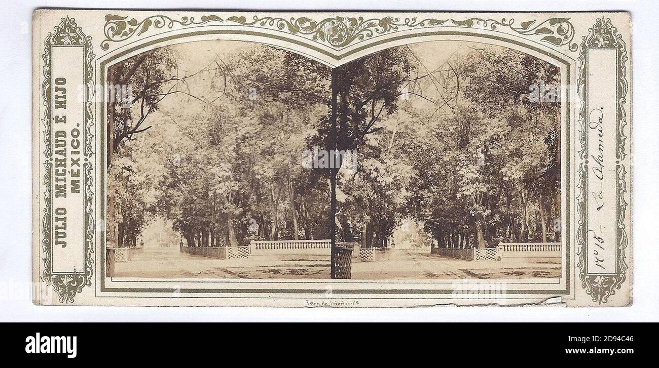 Julio Michaud E Hijo c1860 n15 La Alameda Stock Photo - Alamy
