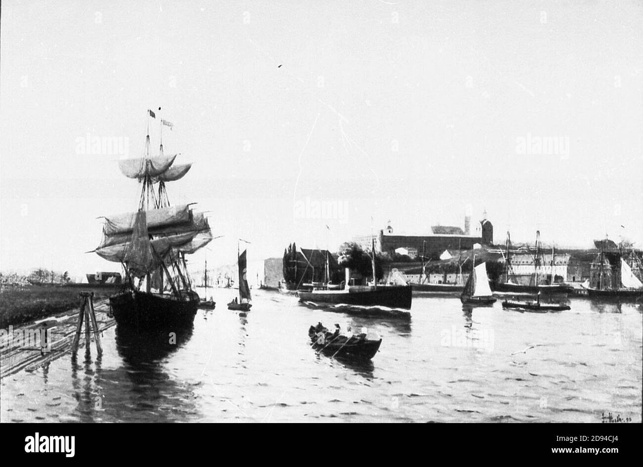Julius Huth - Hafen von Stettin Stock Photo - Alamy