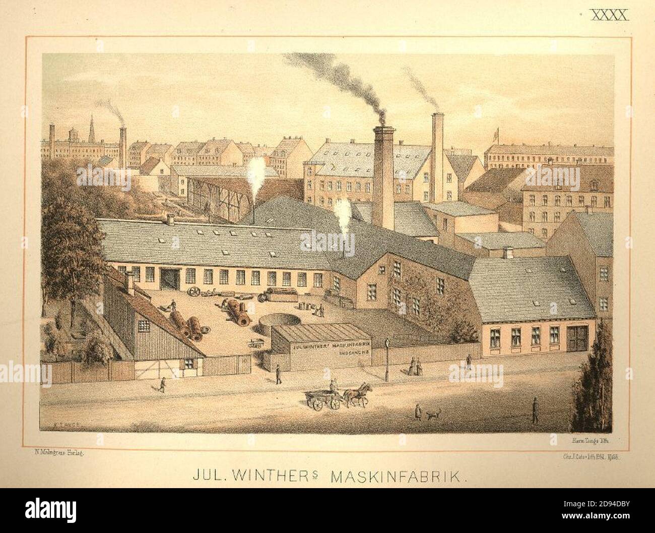 Julius Winthers Maskinfabrik Stock Photo - Alamy