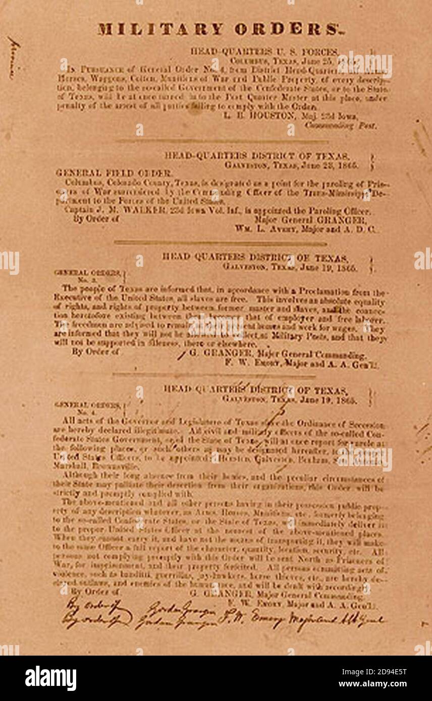 Juneteenth hi-res stock photography and images - Alamy