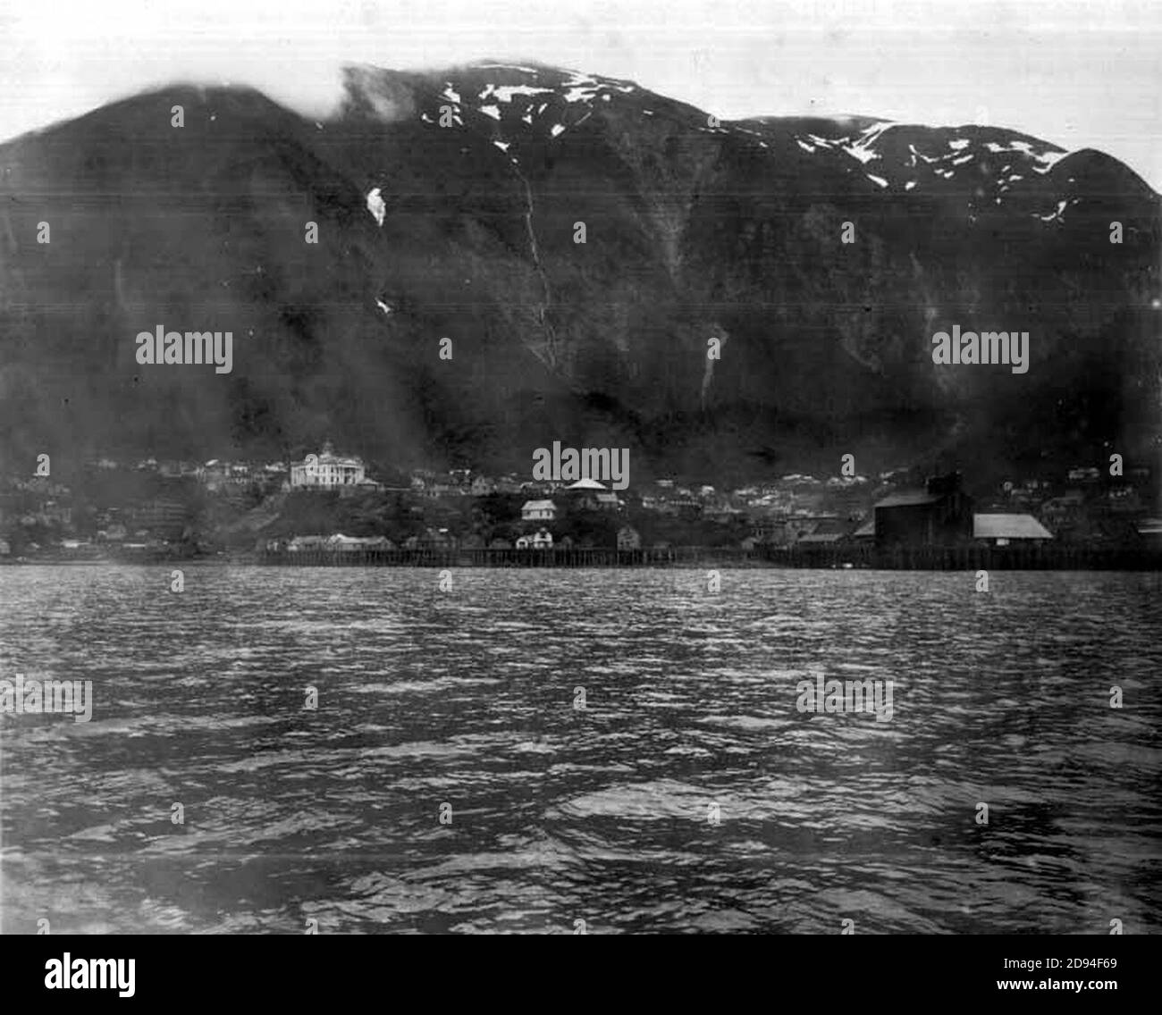 Juneau from the water, ca 1914 Stock Photo - Alamy