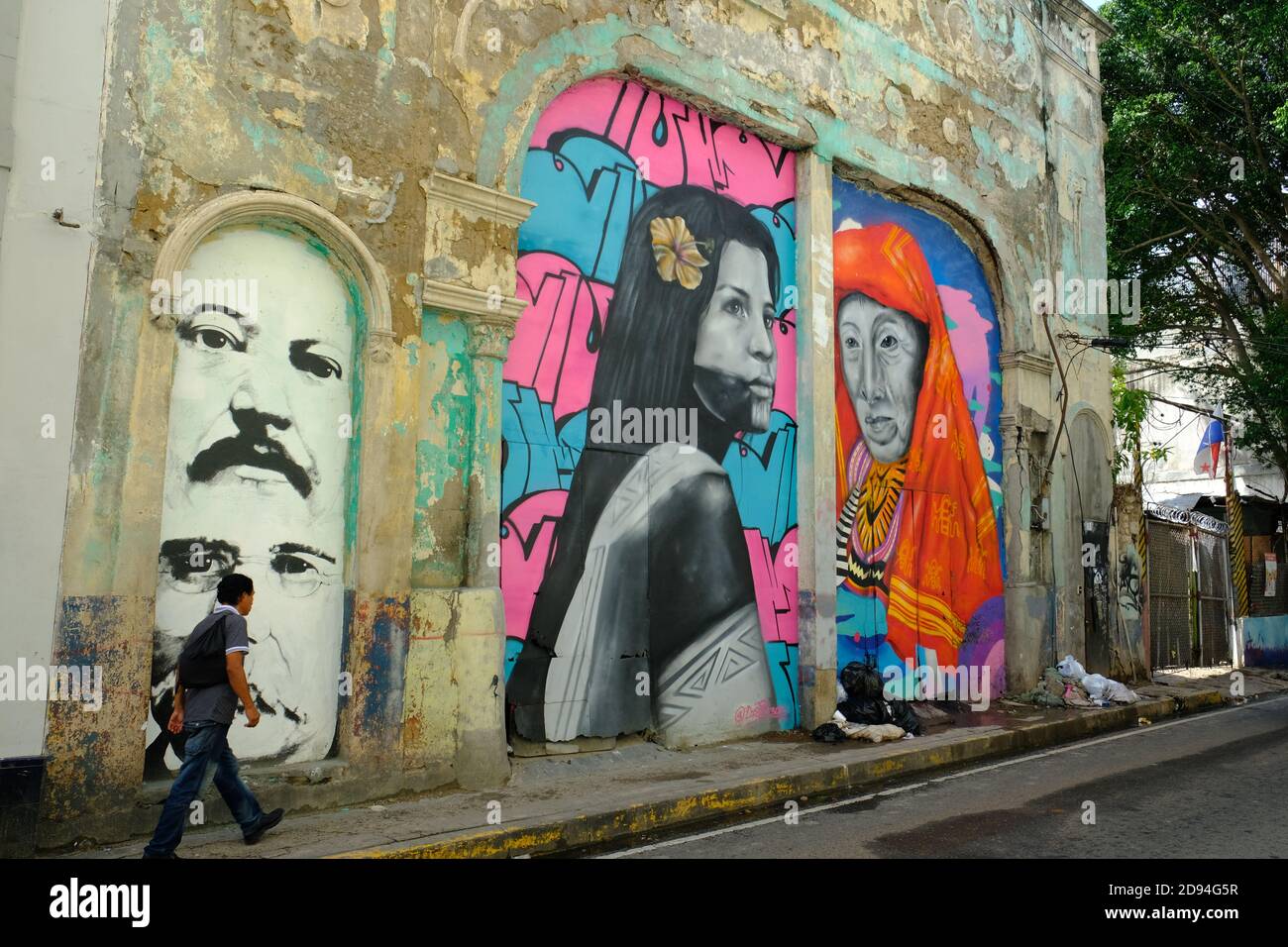 Panama City - Street art wall paintings Stock Photo - Alamy
