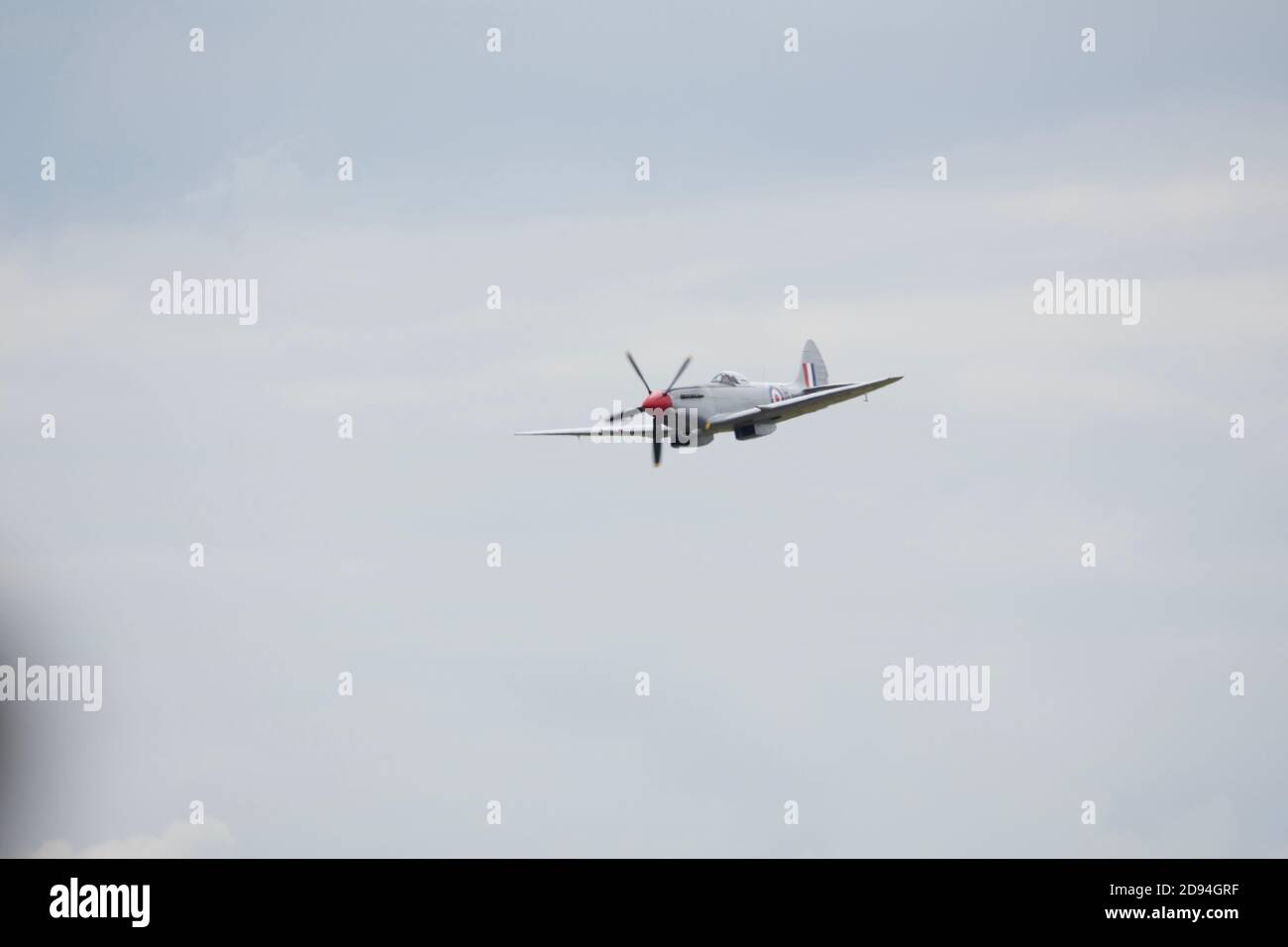 Supermarine Spitfire FR Mk.XVIII (Mk.18) flying at Duxford Air Show ...