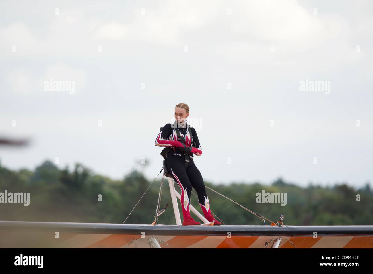 AeroSuperBatics Wingwalkers performing at Duxford Air Show 2019 / wing ...