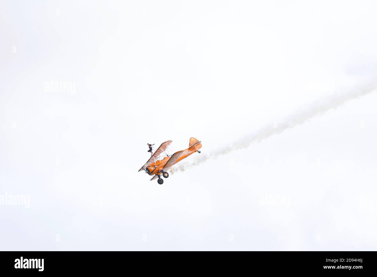 AeroSuperBatics Wingwalkers performing at Duxford Air Show 2019 / wing ...
