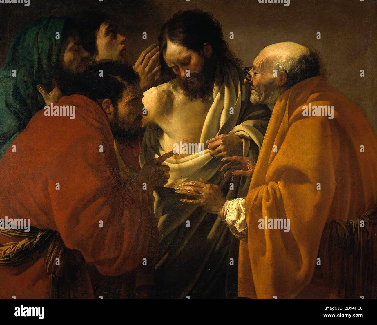 The Incredulity of Saint Thomas - Hendrick ter Brugghen Stock Photo - Alamy